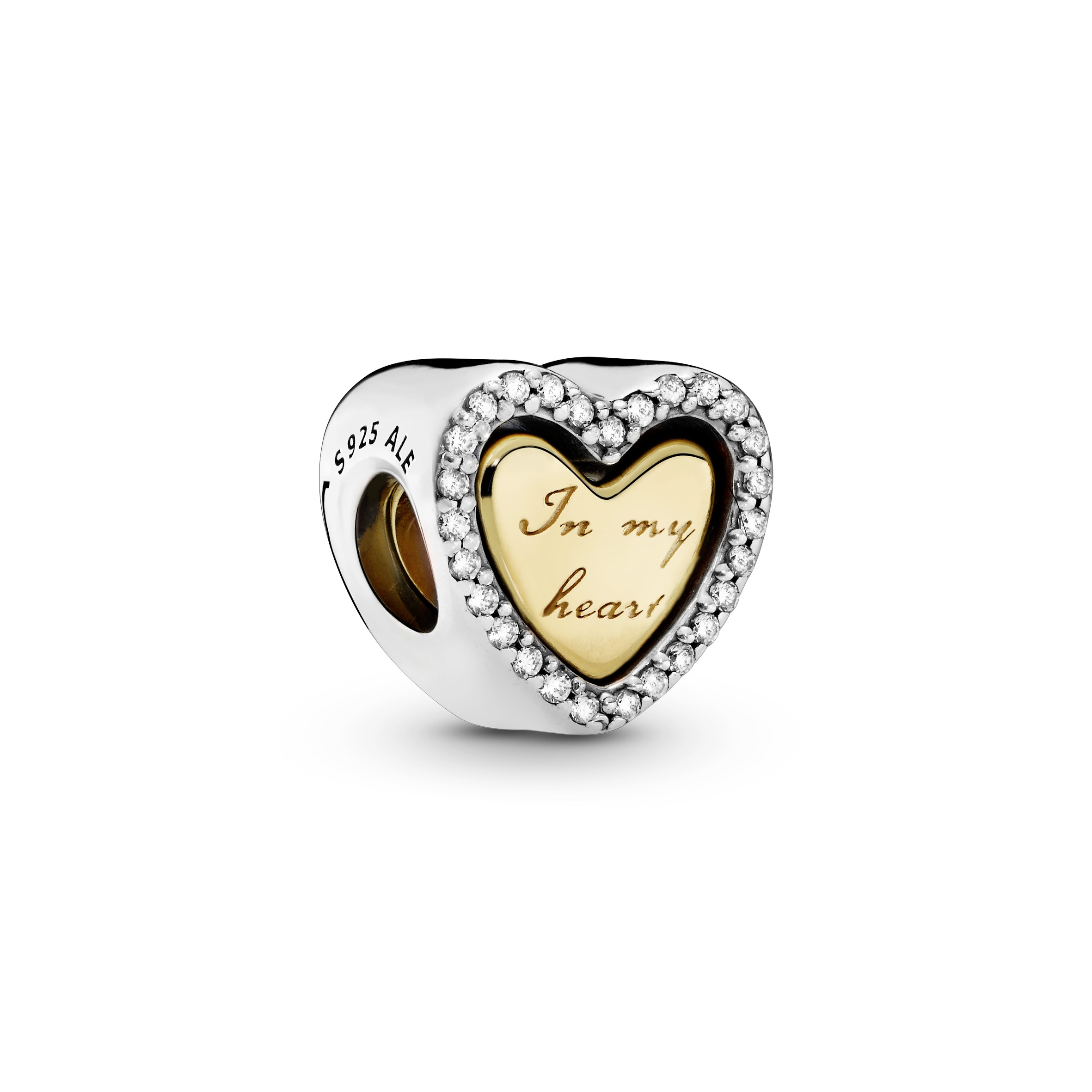 Buy PANDORA - PANDORA Shine 14K Gold Plated Silver Charm/ 767606CZ ...